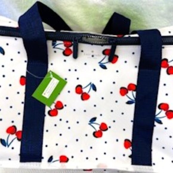 kate spade | Other | Kate Spade New York Vintage Cherry Dot Insulated ...